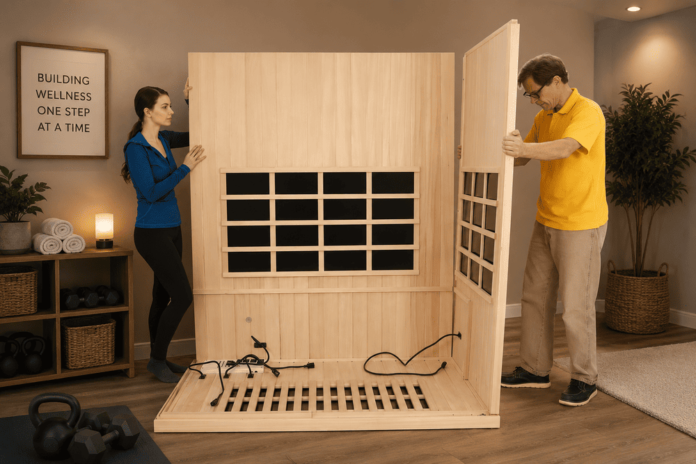 2 Person Infrared Sauna | Evolve 20 Double Sauna | Sun Stream